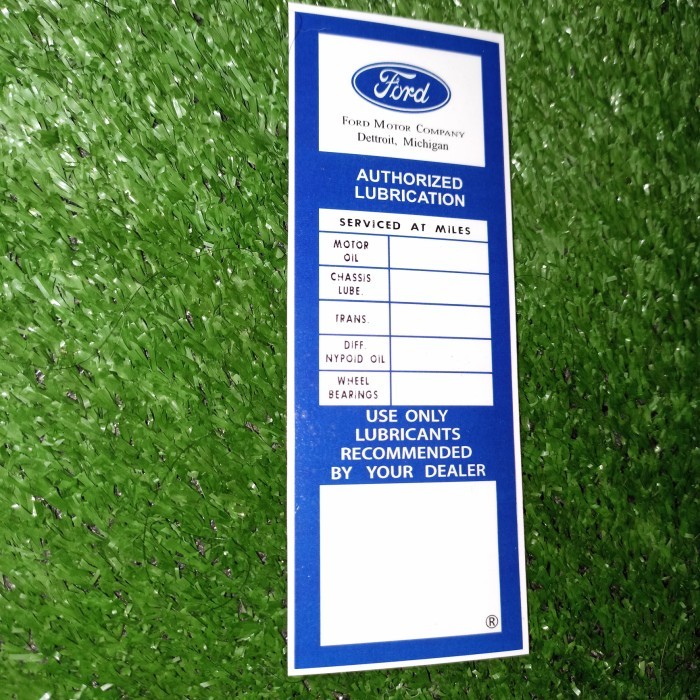 Jual STICKER FORD SERVICE SCHEDULE | Shopee Indonesia