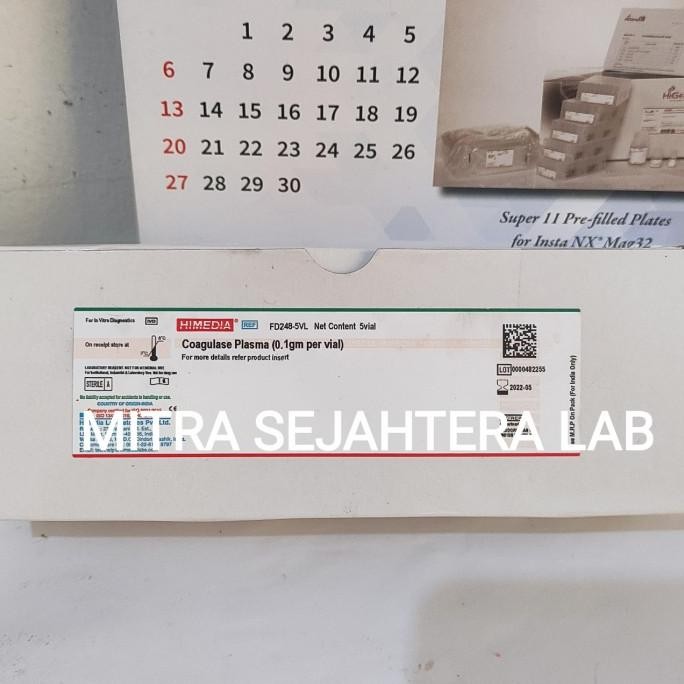Jual FD248-5VL COAGULASE PLASMA FROM RABBIT 0.1g per vial Himedia 5vL ...