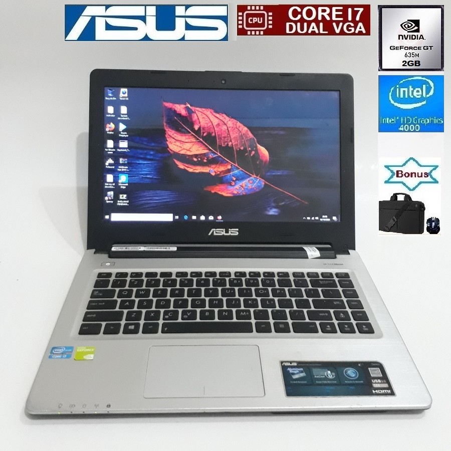 Jual LAPTOP 8CPU ASUS INTEL CORE I7 DUAL VGA NVDIA GEFORCE RAM 16GB SSD 512GB | Shopee Indonesia