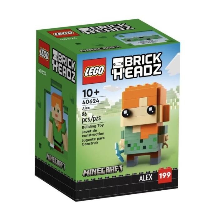 Jual LEGO Brickheadz 40624 Minecraft Alex Original Segel | Shopee Indonesia