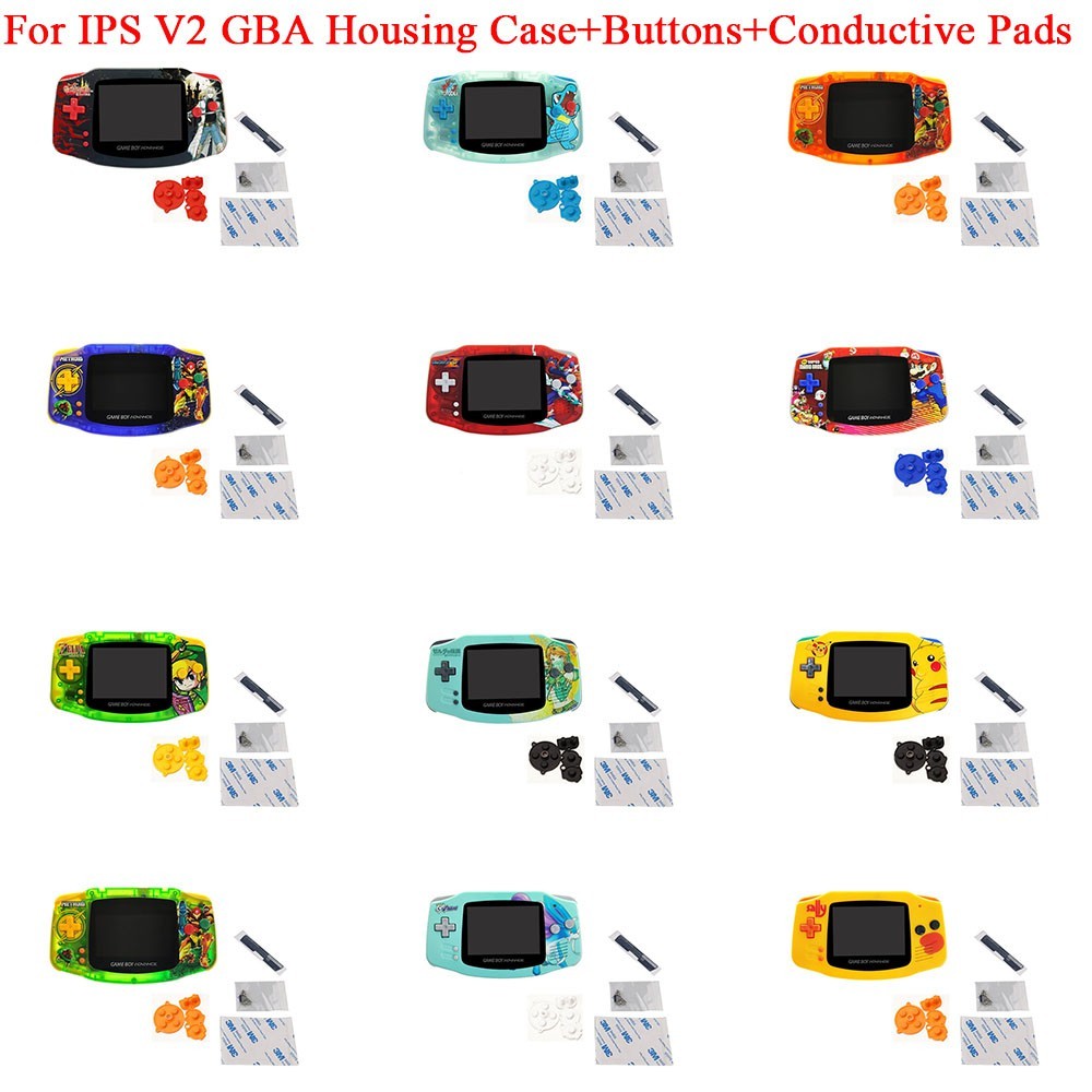 Jual Casing Perumahan Baru dengan Set Tombol untuk Kit Layar Lcd GBA ...