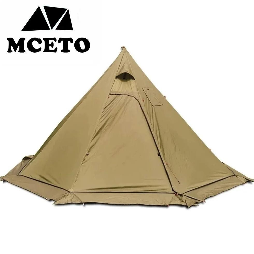 Jual new large pyramid tent lightweight camping teepee tipi with stove ...