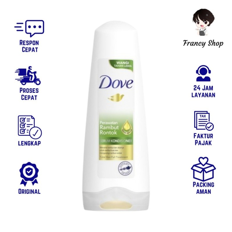 Jual Dove Conditioner Perawatan Rambut Rontok Kondisioner 160 ml ...