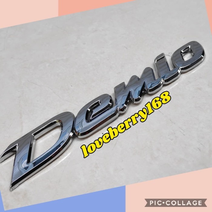 Jual satu buah emblem tulisan demio untuk mazda 2 mazda demio jdm ...