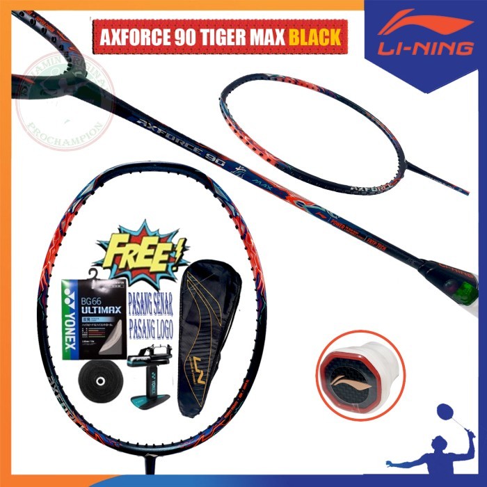 Jual New Lining Axforce 90 Tiger Max Raket Badminton Original | Shopee ...