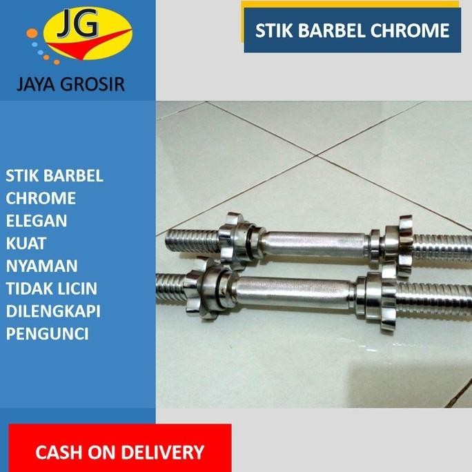 Jual stik dumbell barbel besi stick plate dumble piringan diameter 3 cm ...