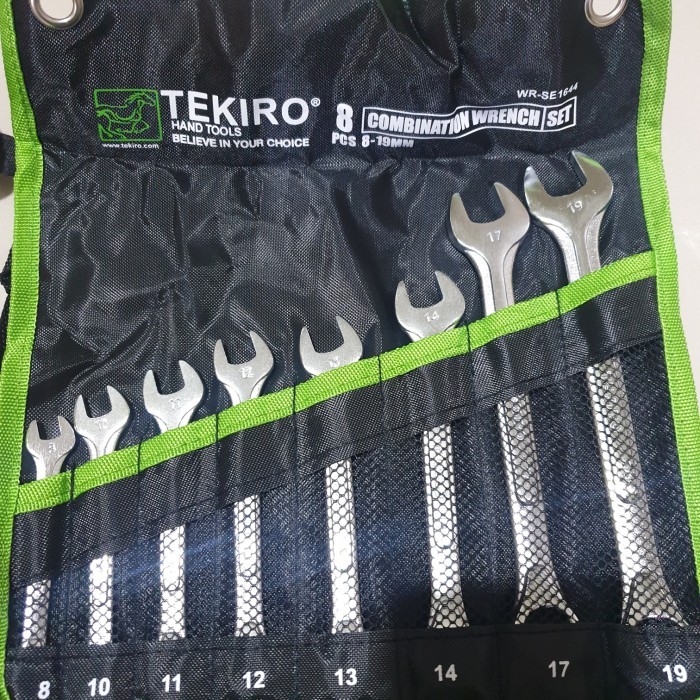 Jual Kunci Ring Pas Tekiro Set 8 Pcs / Combination Wrench Tekiro 8Pcs | Shopee Indonesia