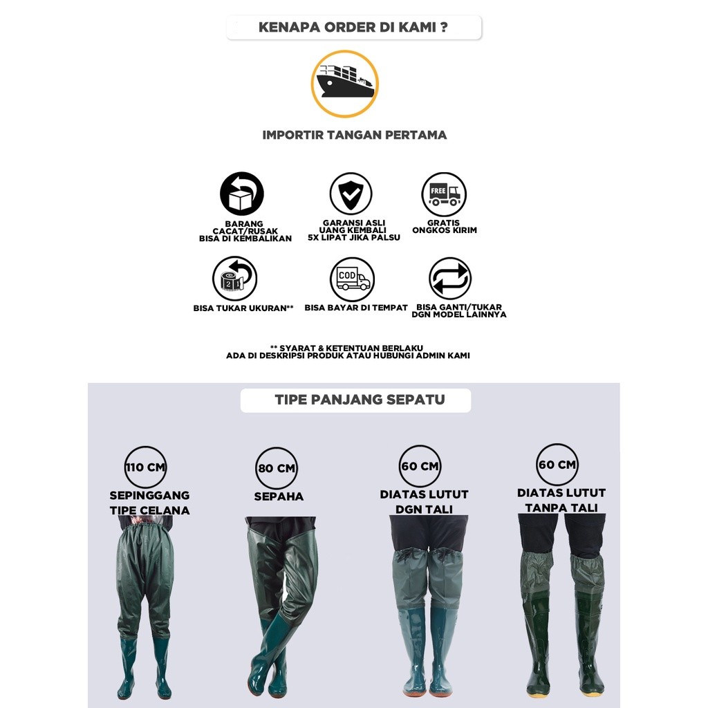 Jual [Produk Terbaru] Sepatu Boot Petani Sawah Panjang Pertanian Tani ...