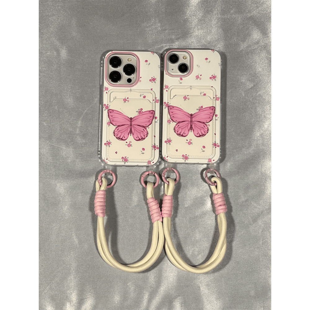 Jual Card Holder Butterfly Bunga Lanyard Soft Case Hp Samsung A17 5G A07 A56 5G A36 5G A26 A06 ...