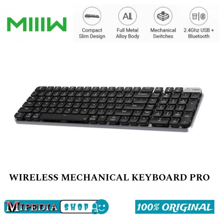 Jual MIIW Wireless Mechanical Keyboard Pro 102 Key | Shopee Indonesia