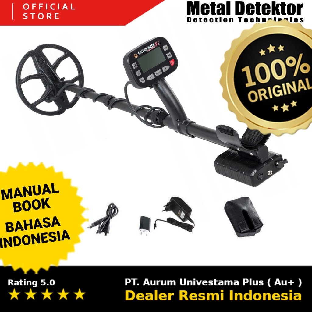 Jual Metal Detektor Golden Mask 5+ SE VLF Metal Detector Golden Mask 5 ...