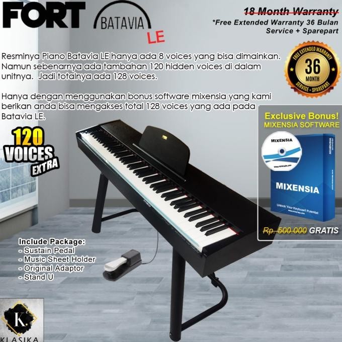 Jual Fort Batavia LE / BataviaLE Digital Piano Garansi Resmi L21N ...