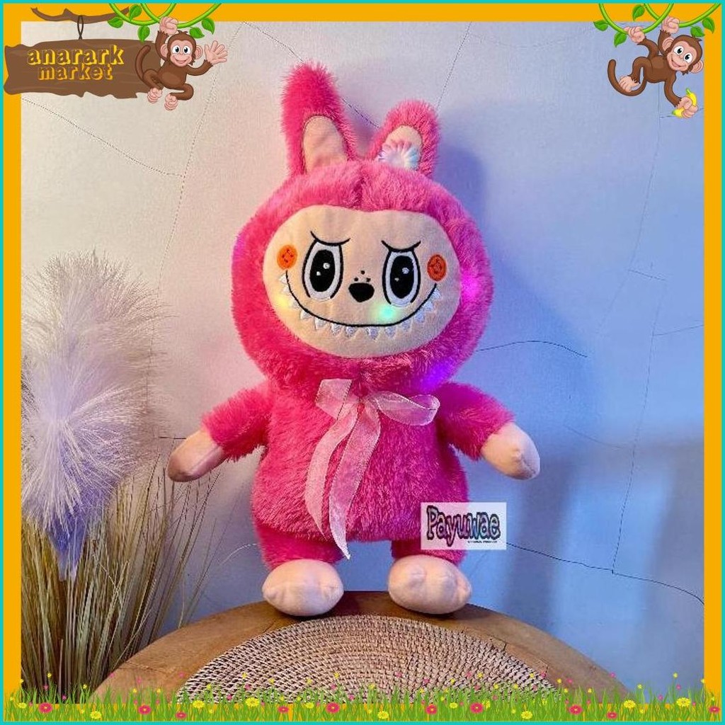 Jual Boneka Labubu Tinggi 60Cm Pakai Lampu Led Nyala The Monster ...