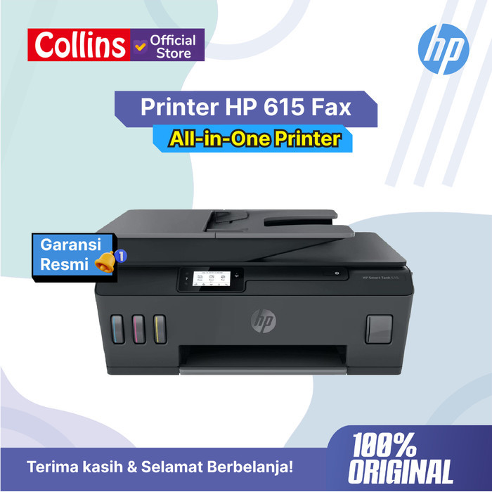 Jual Printer HP 615 Fax Smart Ink Tank All In One Wifi (Print Scan Copy ...