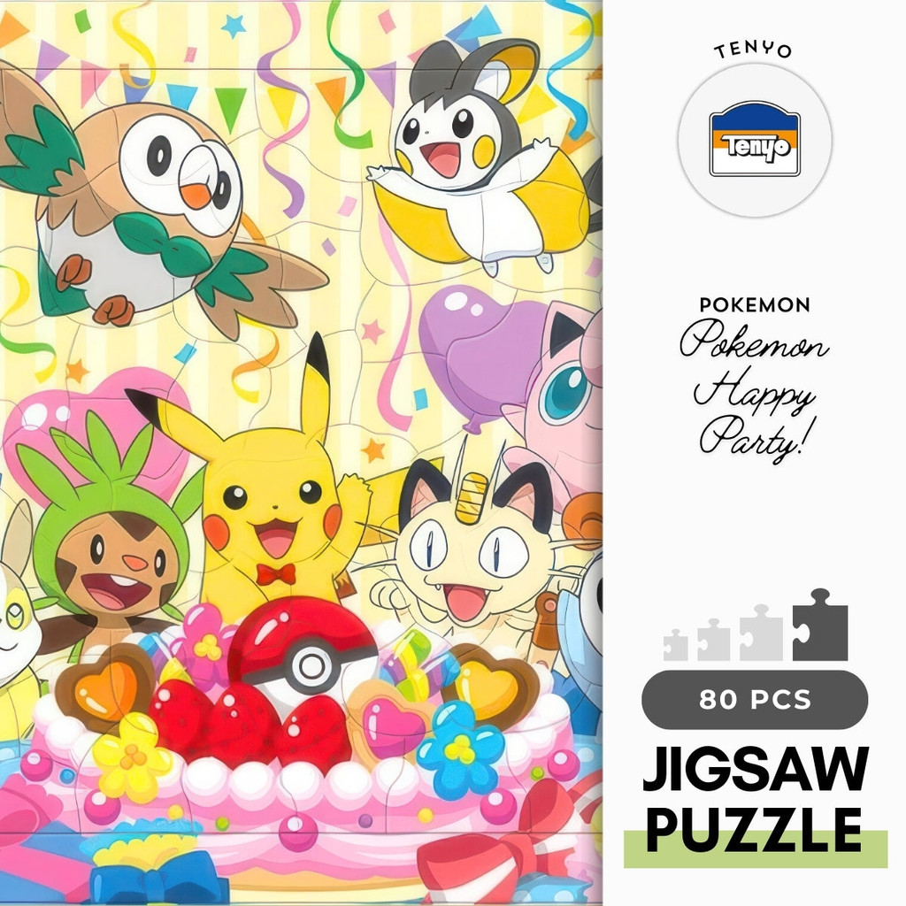 Jual Tenyo MC-80-772 Pokemon • Pokemon Happy Party! 80 Pieces Kids ...