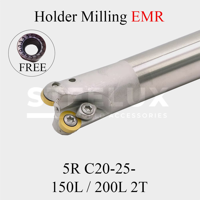 Jual Holder Leo EMR 5R C20-25-150/200 2T Insert RPMT10 Gagang Milling ...