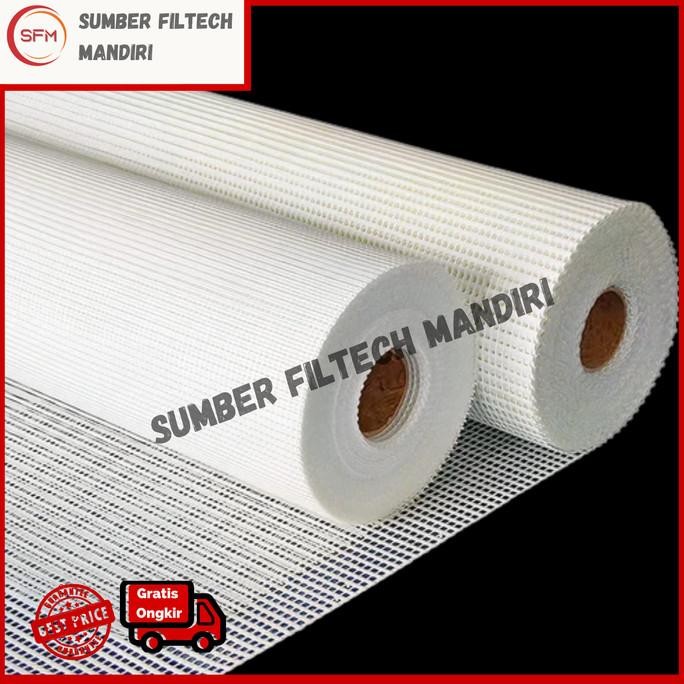 Jual Fiber Glass Mesh Waterproof Net 5mm (1m x 50m) Serat Jaring Fiberglass | Shopee Indonesia