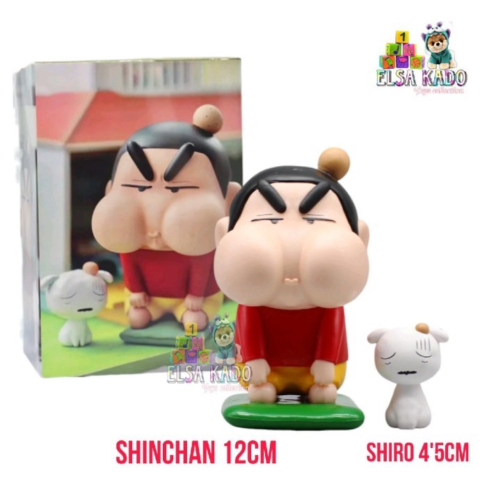 Jual Action Figure Crayon Shinchan Shiro Sedang Di Hukum Duduk Sinchan ...