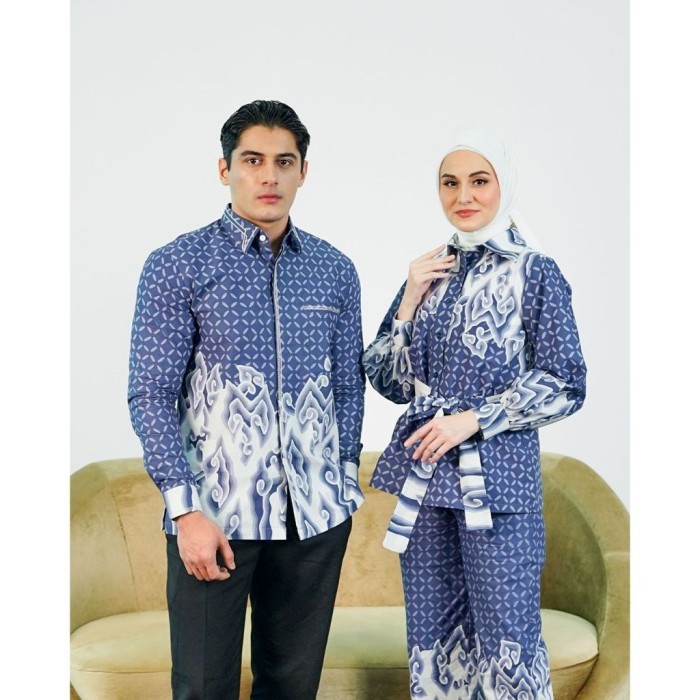 Jual BATIK TRUSMI Set Couple Batik Ekslusif Motif Mega Mendung Tulis ...