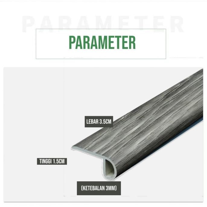 Jual Laiv List Step Norsing Pvc Aksesoris Tangga Vinyl Spc Lis Nosing ...