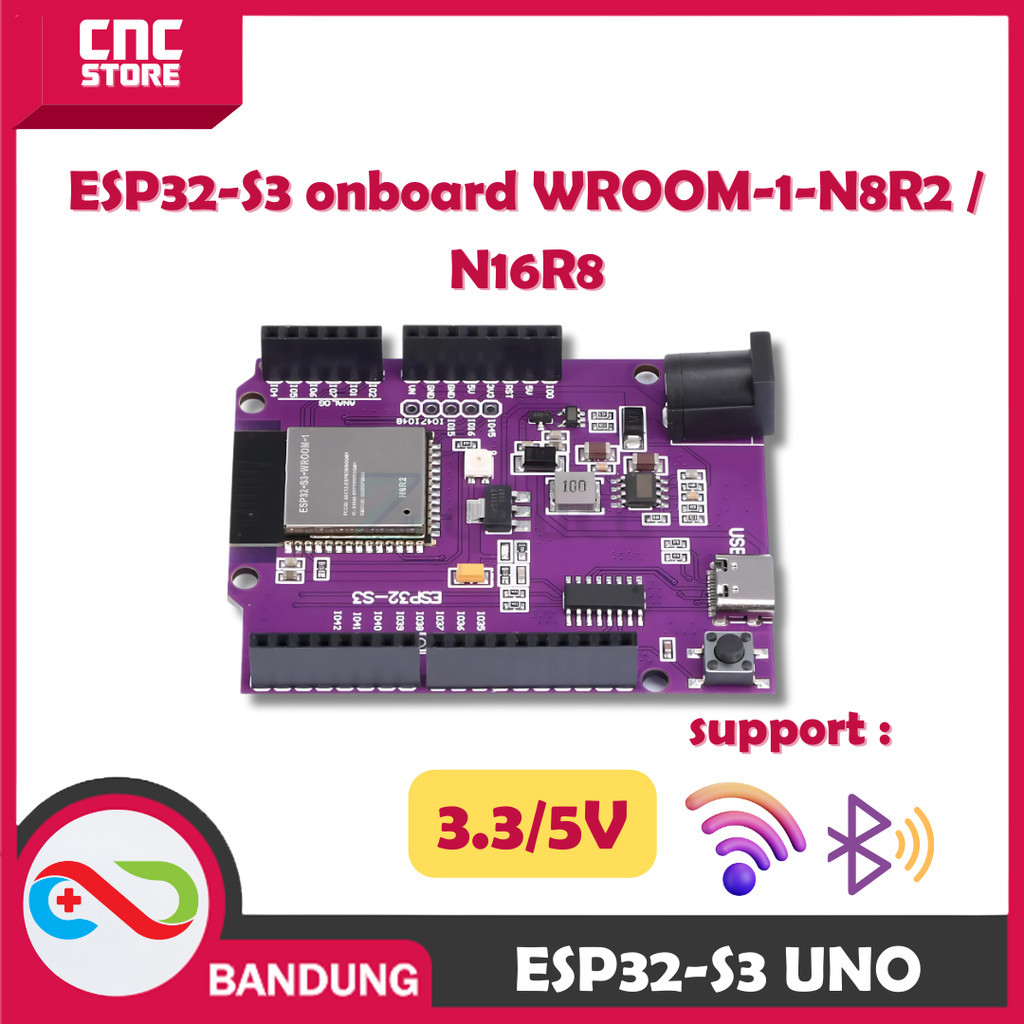 Jual ESP32-S3 UNO development board module compatible with DevKitC-1 | Shopee Indonesia