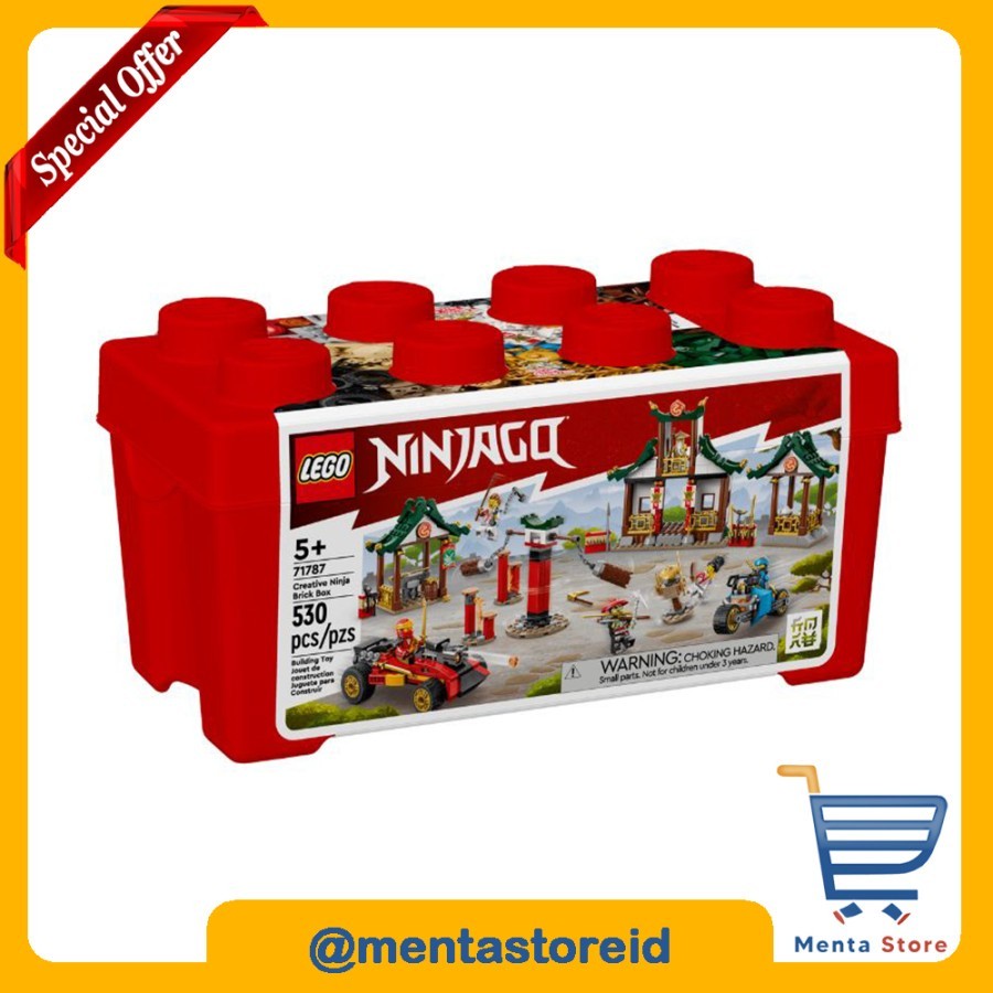Jual LEGO Ninjago 71787 Creative Ninja Brick Box | Shopee Indonesia