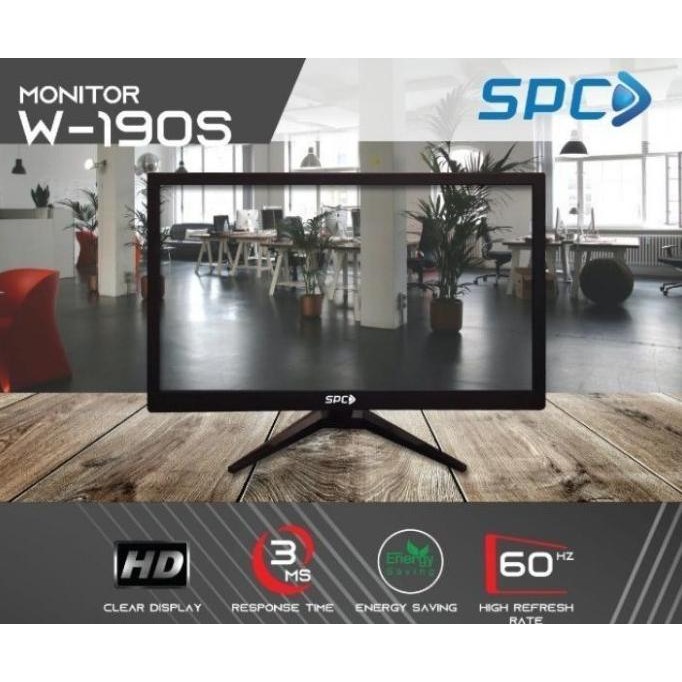 Jual Monitor Led Spc 19 Inch W-190S Vga Hdmi | Shopee Indonesia