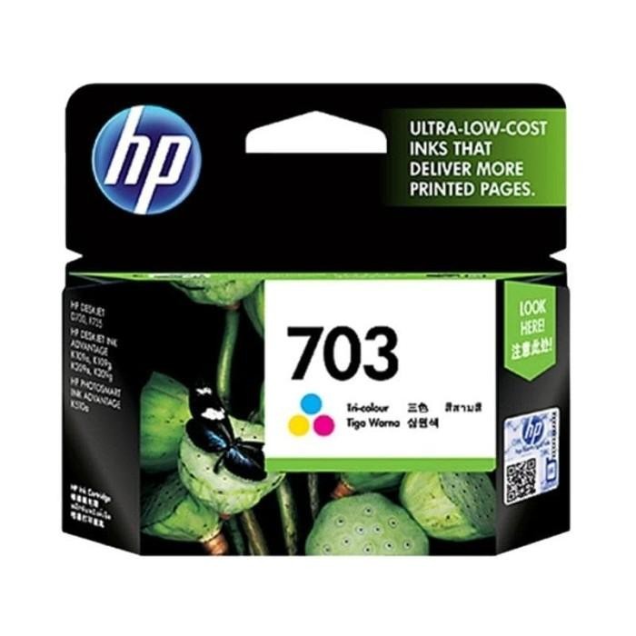 Jual Hp 703 Original Ink Catridge Tinta Printer - Tri Color | Shopee ...