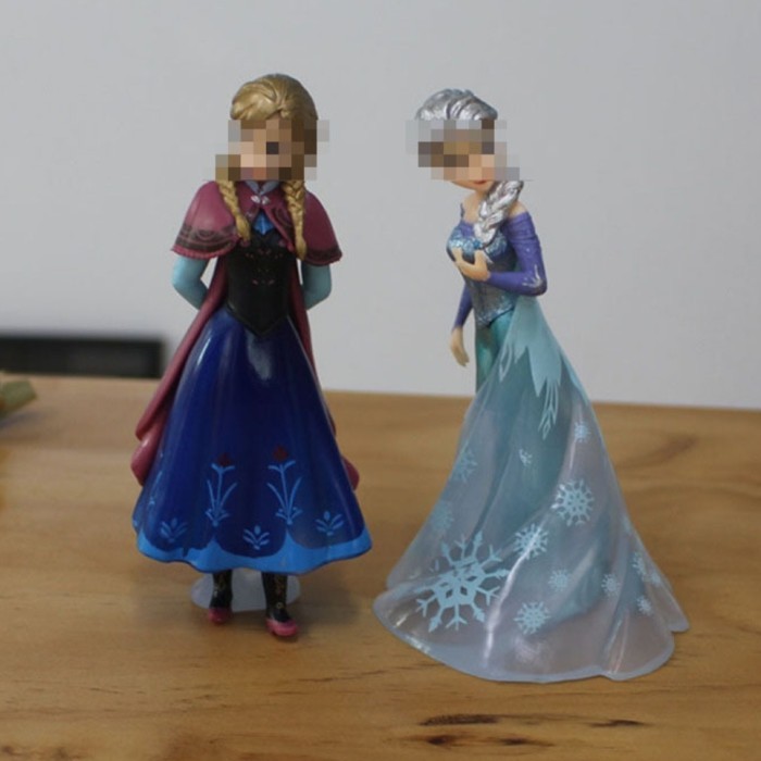 Jual Cake topper frozen elsa anna/hiasan kue action figure pajangan ...