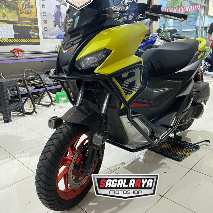 Jual Crashbar Motor Aprillia SR GT 200 Crash bar pelindung body motor ...
