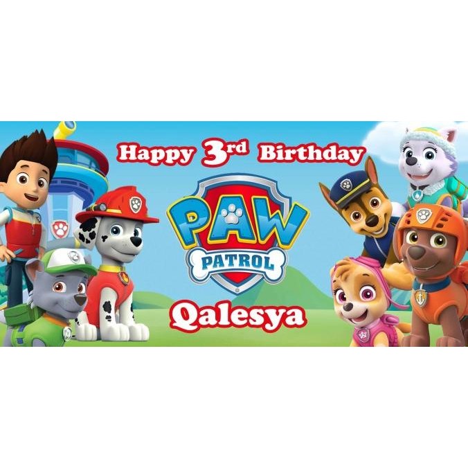 Jual Paw Patrol Banner Ulang Tahun | Shopee Indonesia