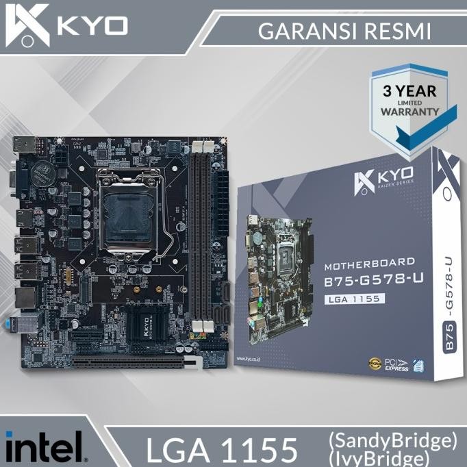 Jual MOTHERBOARD KAIZEN B75 M.2 NVME LGA 1155 DDR3 B75 GARANSI RESMI 3 THN ORIGINAL DAN ...