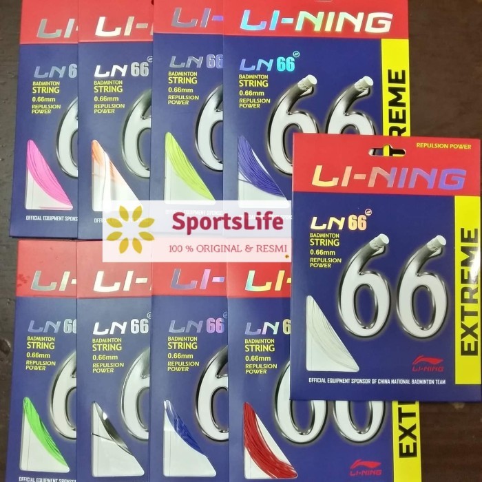 Jual SENAR BADMINTON LINING LN 66 EXTREME ORIGINAL MADE IN JAPAN ...