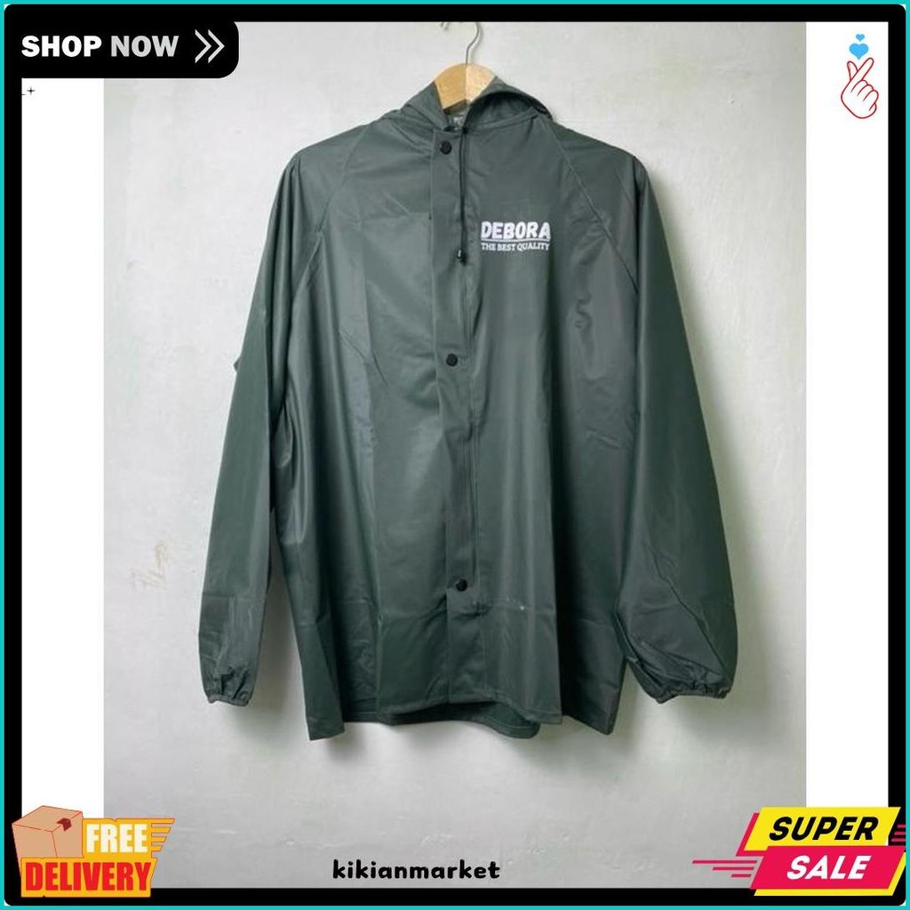 Jual Jas Hujan Setelan Pria Wanita Dewasa Bahan Kuat Tebal Elastik Anti Rembes (Lagi Viral ...