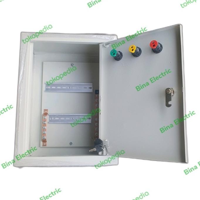 Jual Box Panel Listrik 30x40x15 Indoor + Pilot Lamp + Rel MCB + Busbar ...