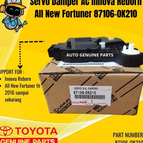 Jual Baru - Servo Damper Ac Innova Reborn All New Fortuner 87106-0K210 ...
