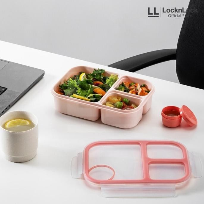 Jual LOCKNLOCK LUNCH BOX TO-GO 3 COMPARTMENT KOTAK MAKAN 980ML - HPL781 ...