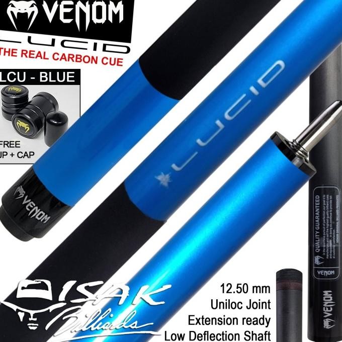 Jual BLUE- VENOM LUCID CARBON LCU BLUE CUE UNILOC LOW DEFLECTION STICK ...