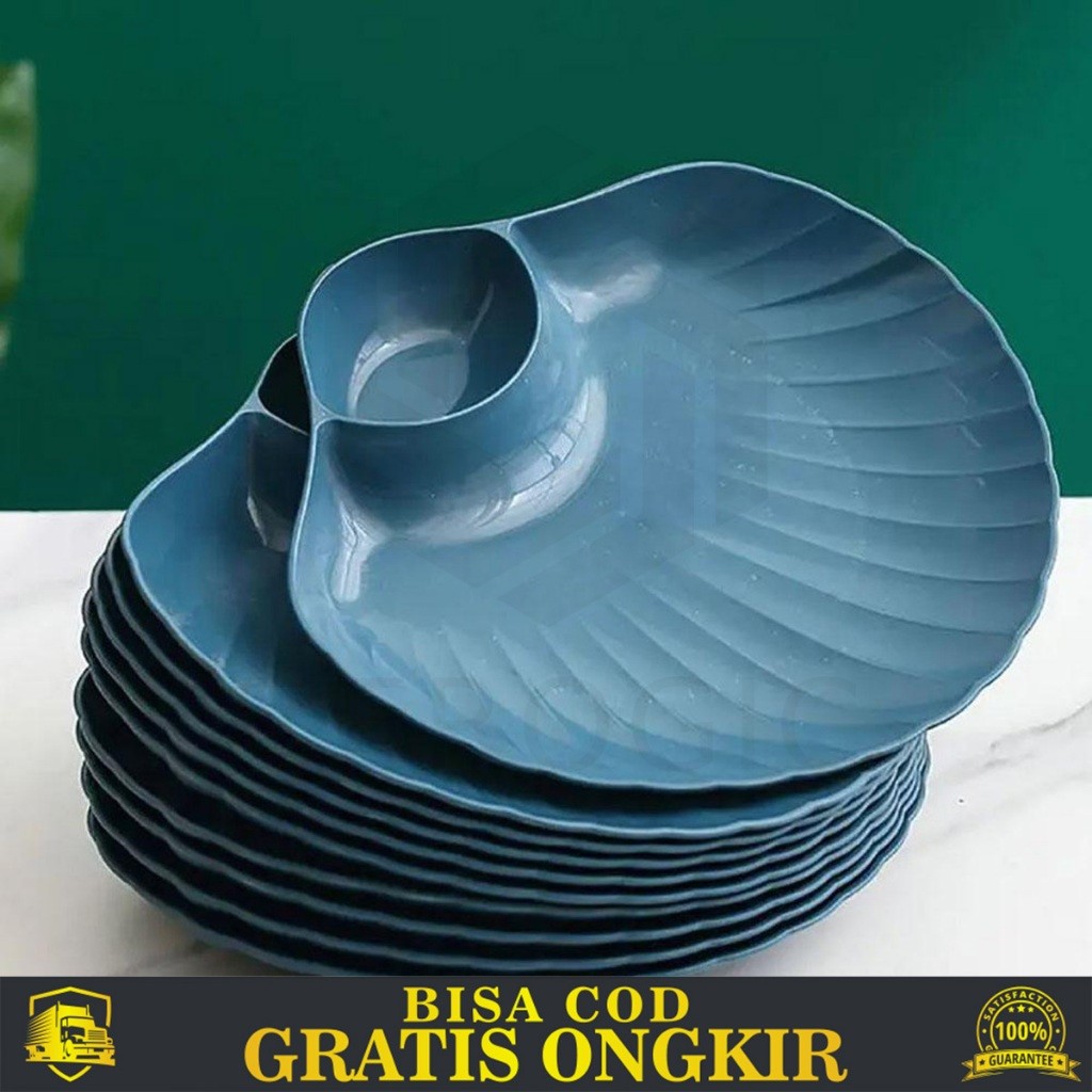 Jual PIRING TEMPAT MAKANAN MASAKAN FOOD BENTUK KERANG CANGKANG WADAH ...