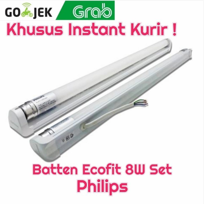 Jual HARGA DISC - Kap Lampu TL LED T8 Batten Ecofit 8W Set | Shopee ...