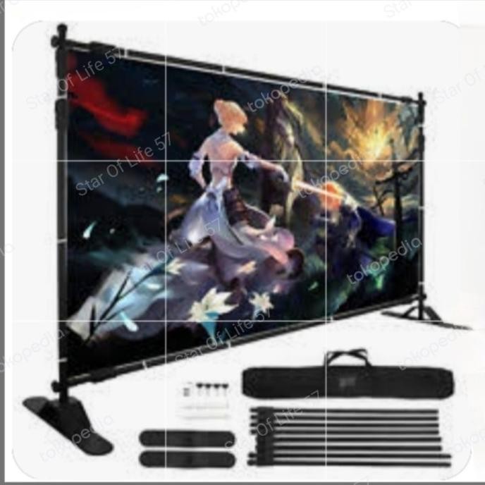 Jual Stand Backdrop Jumbo Banner Stand Backdrop Studio 260x360 | Shopee ...