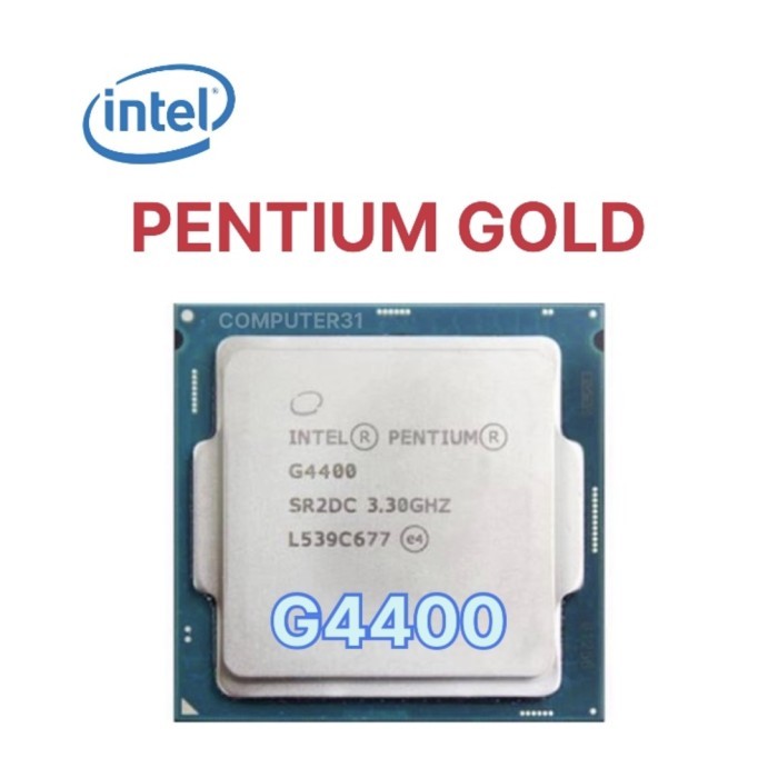 Jual PROSESOR INTEL PENTIUM G4400 CACHE 3M, 3,30 GHZ LGA 1151 GEN6 GARANSI 5BULAN | Shopee Indonesia