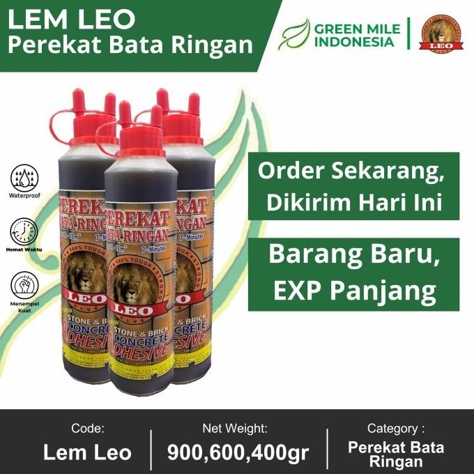Jual Terbaru Lem LEO Bata Ringan (400 g) Adhesive Perekat Bata Ringan ...