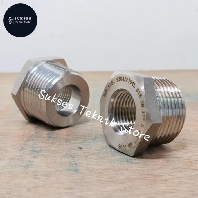 Jual VLOK RING STAINLESS SS304 CLASS 3000 DRAT 1" 1/2" INCH / BUSHING ...