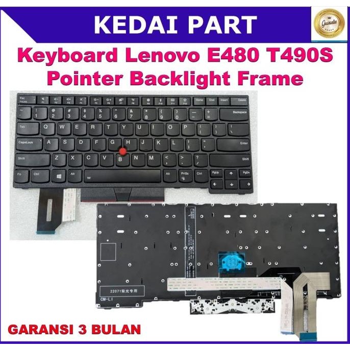 Jual Keyboard Lenovo ThinkPad E480 T480 T480S T490 T490S T495 Non ...