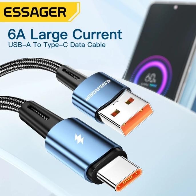 Jual Essager Kabel Data Charger USB TYPE C 120W 6A QC Fast Charging ...