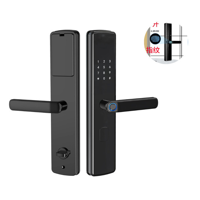Jual Gagang Pintu Handle Smart Door Lock Pasword Fingerprint Card | Shopee Indonesia