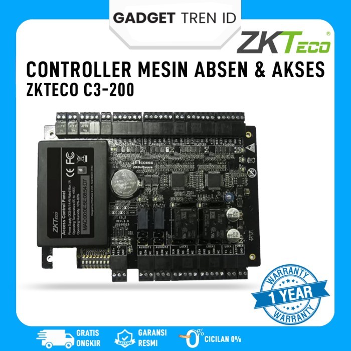 Jual Power Supply Mesin Absensi & Akses Kontrol ZKTeco C3 200 ...