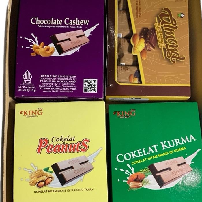 Jual Coklat Capek ( Cashew, Almond Tobelo, Peanut & Kurma ) | Shopee ...
