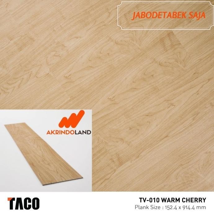 Jual vinyl - lantai vinyl 3mm taco tv-010 warm cherry | Shopee Indonesia